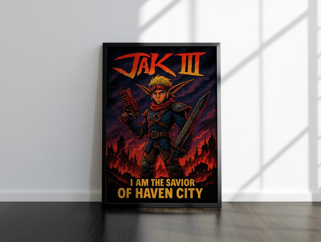 Jak 3 Poster | Video Game Prints | Fast Shipping | Gaming Artworks ...
