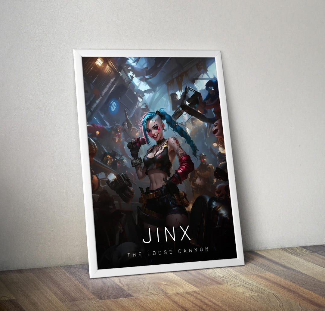 Jinx Poster | League of Legends Poster | Gaming Poster | HD Color ...