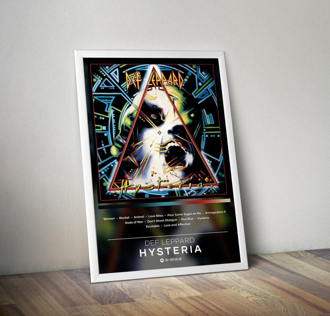 Def Leppard Poster Print | Hysteria Poster | Album Poster Prints | 4 ...
