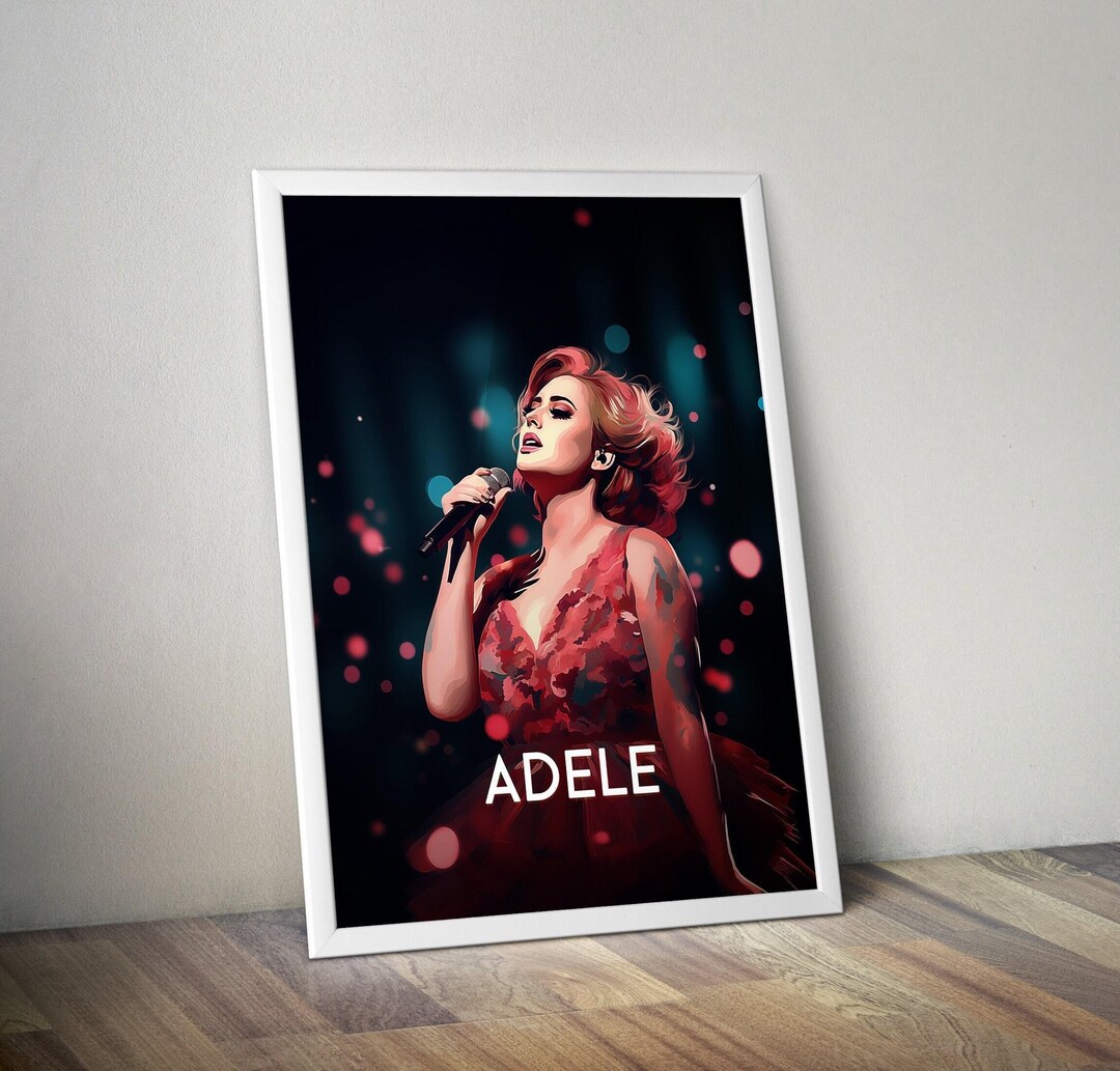 Adele Poster Print | Artist Illustration Poster | Artist Poster Prints ...