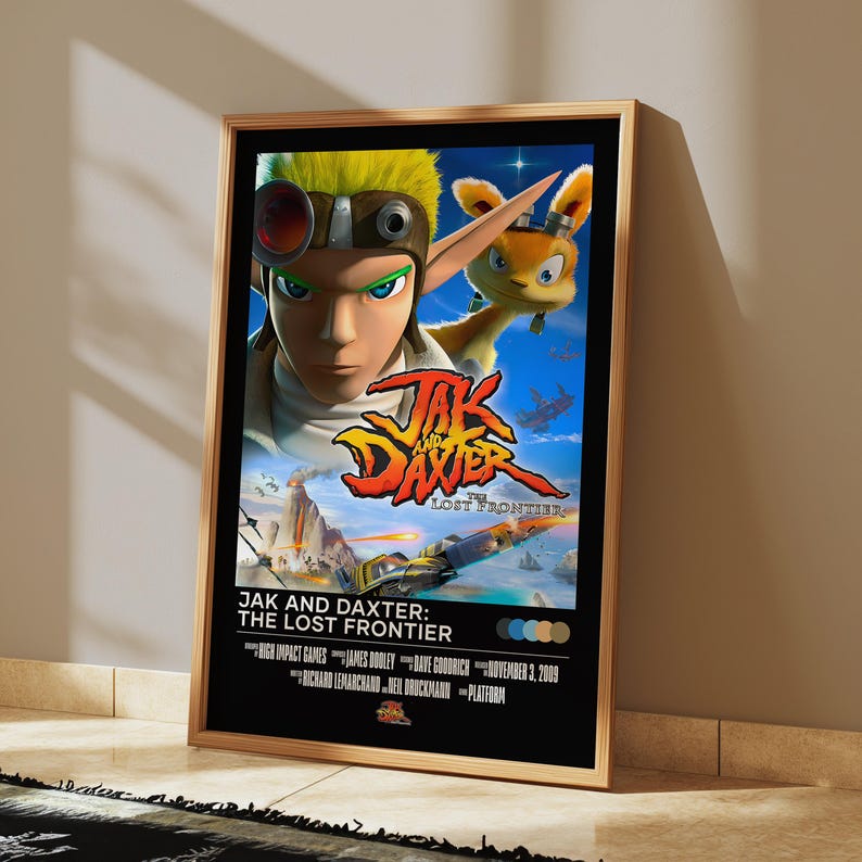 Jak and Daxter the Last Frontier Poster Print | Gaming Poster, 4 Color ...