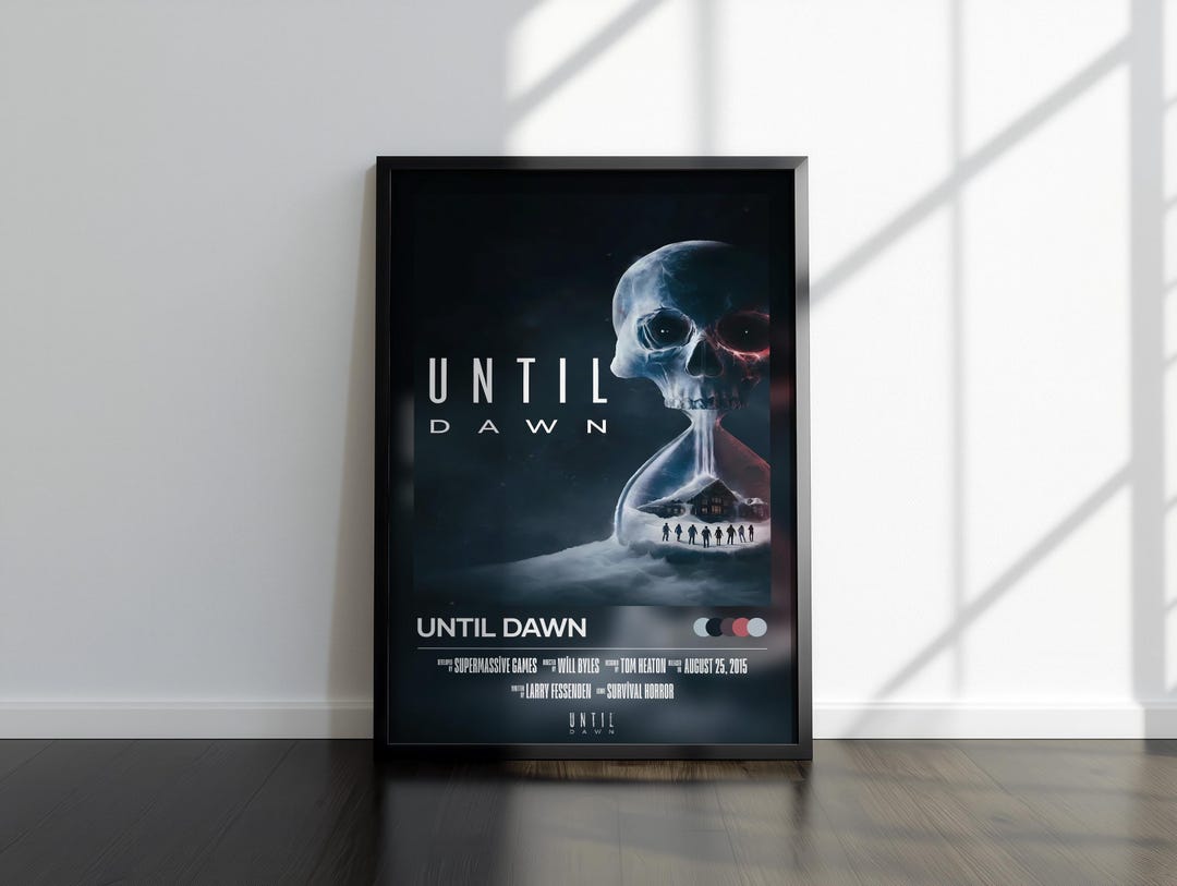 Until Dawn Poster | Until Dawn Print | Gaming Poster | 4 Color, Video ...