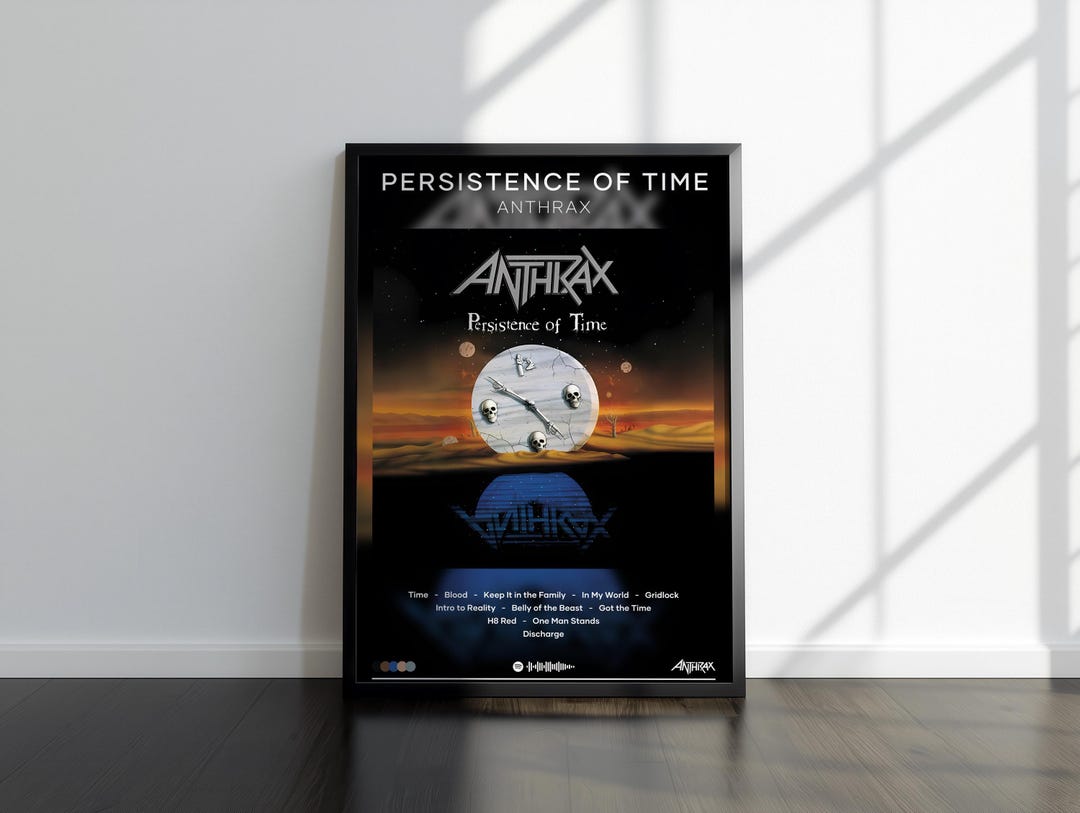 Anthrax Poster | Persistence of Time Print | Music Poster | 4 Color ...