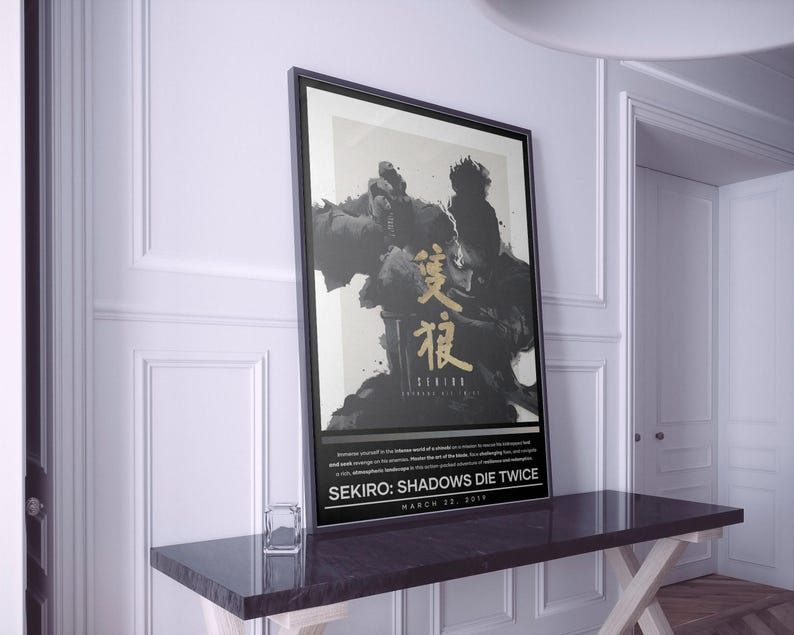 Sekiro: Shadows Die Twice Poster | Sekiro Prints | Gaming Posters | 4 ...
