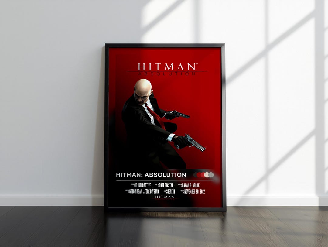 Hitman Absolution Poster | Hitman Print | Gaming Poster | 4 Colors ...