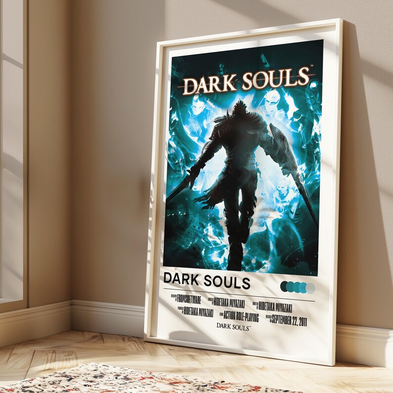 Dark Souls Poster | Dark Souls Print | Gaming Poster | 4 Colors | Video ...