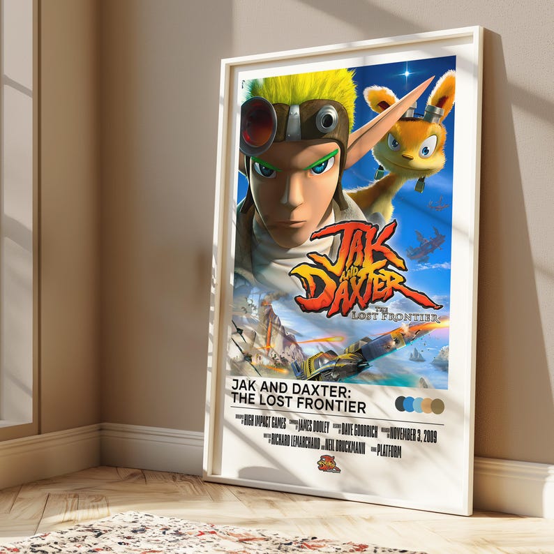 Jak and Daxter the Last Frontier Poster Print | Gaming Poster, 4 Color ...