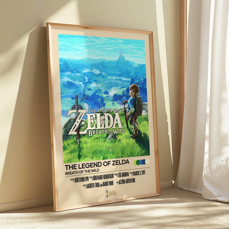 The Legend of Zelda Poster | the Legend of Zelda Print | Gaming Poster ...
