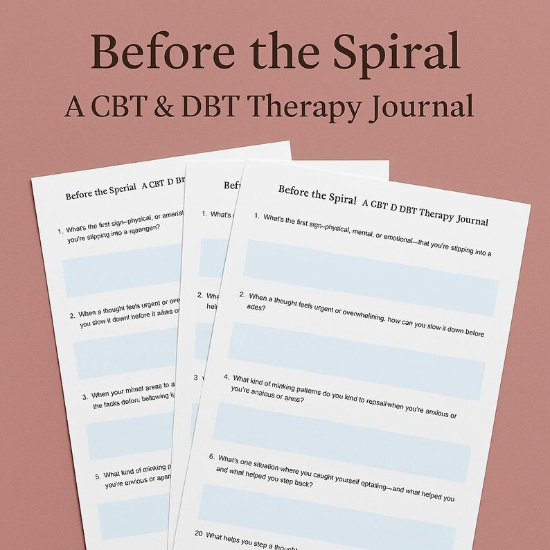 Before the Spiral | A CBT & DBT Therapy Journal for Catching Cognitive ...