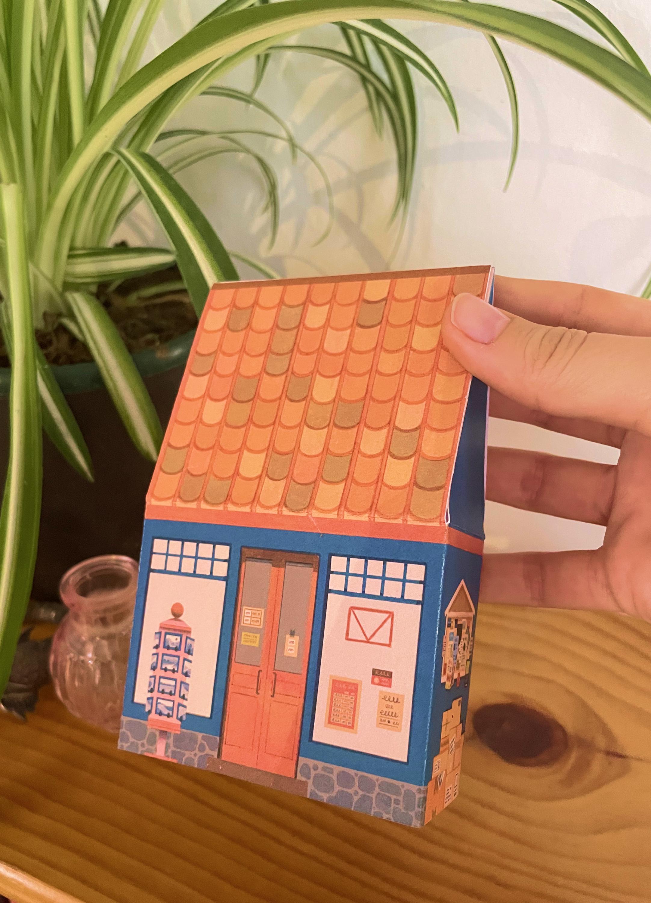 Illustrated Paper House Set – Miniature DIY Decorations to Cut & Fold ...