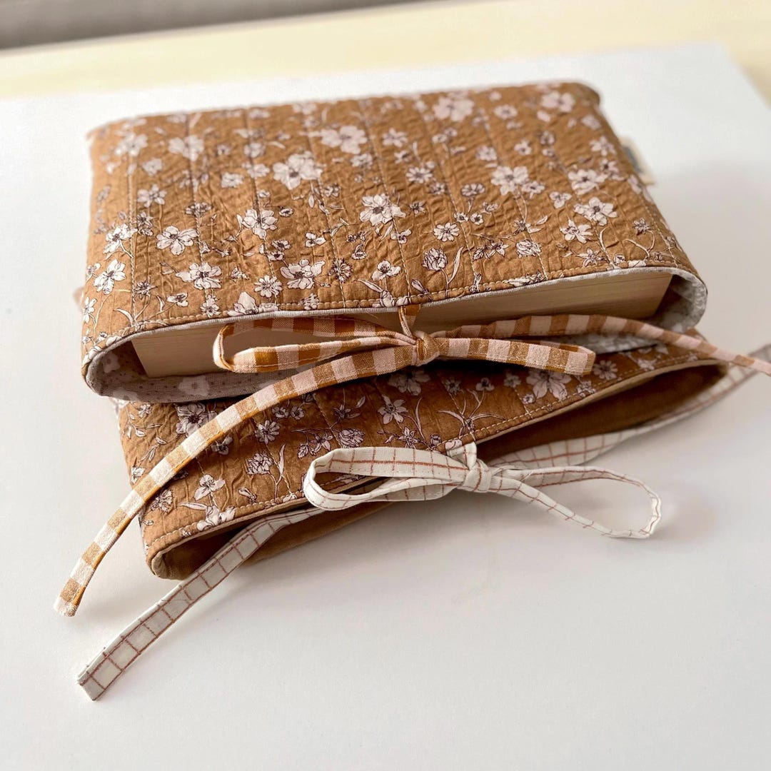 Quilted Sleeve for Books, E-readers & Planners – Custom Hand Embroidery ...