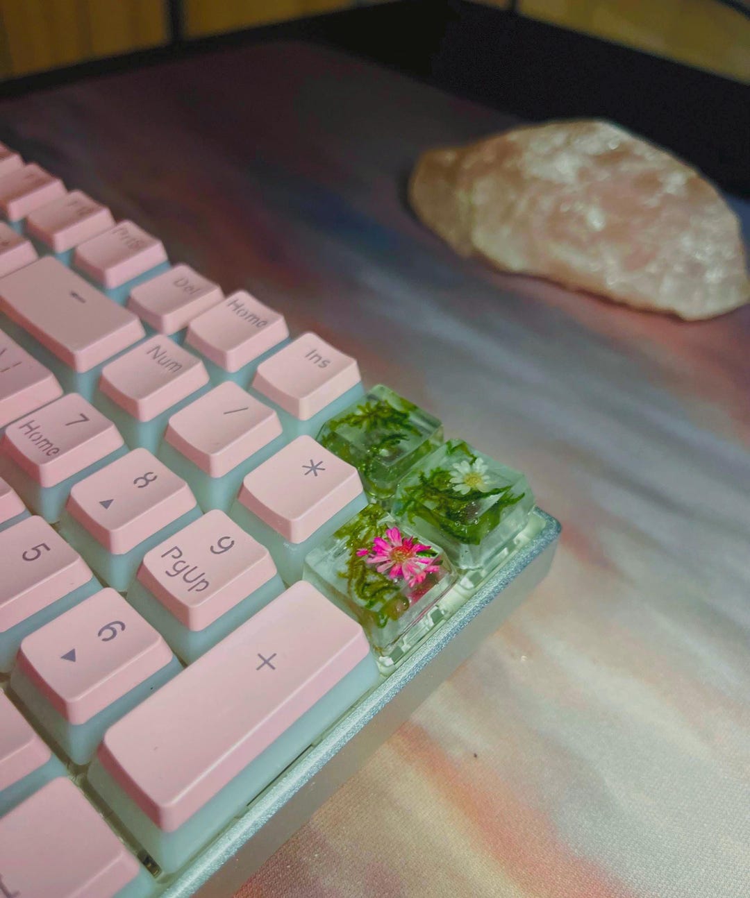 Artisan Handmade Plant Keycaps With Flowers - Etsy