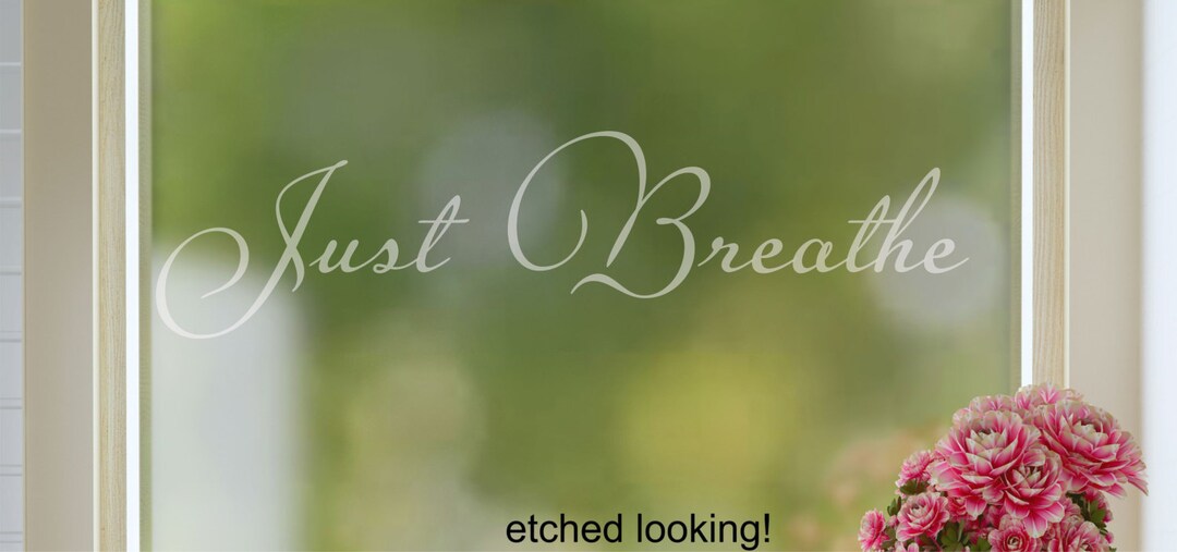 Window Decal Etched Sticker Decor for Glass Mirrors - Windows Custom ...