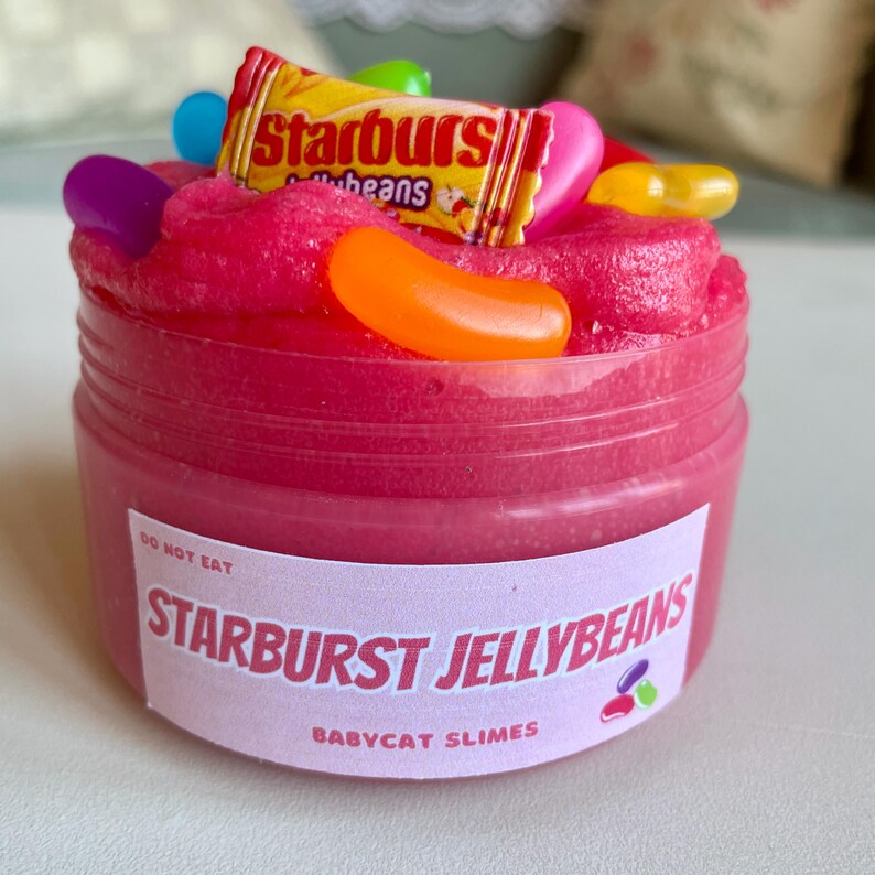 Handmade Jelly Slime: Starburst Jellybeans Scented, Sensory & Stress ...