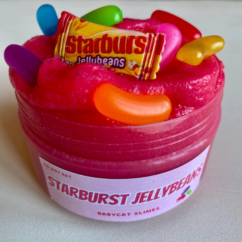 Handmade Jelly Slime: Starburst Jellybeans Scented, Sensory & Stress ...