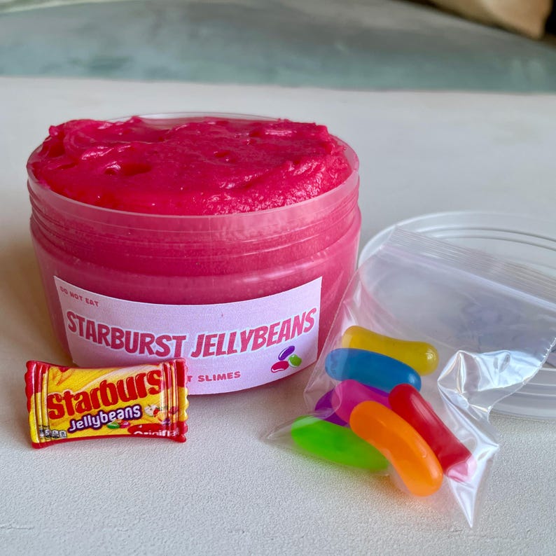Handmade Jelly Slime: Starburst Jellybeans Scented, Sensory & Stress ...