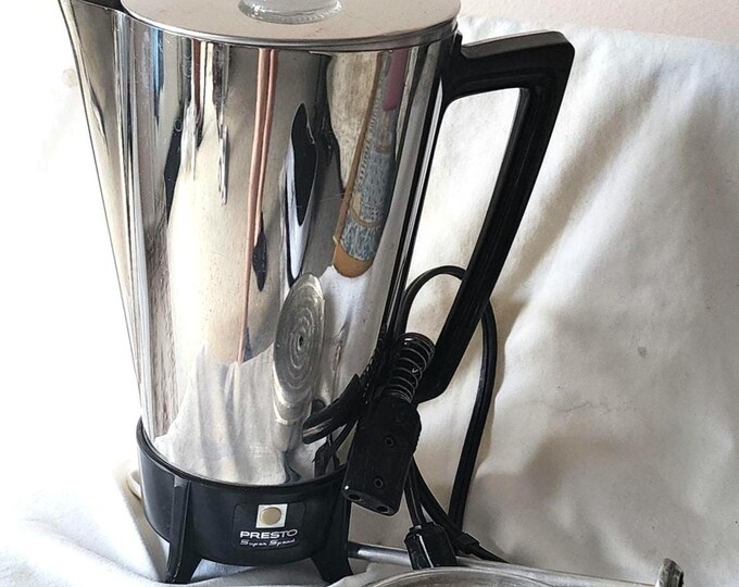 Vintage Coffee Percolator - Electric 1960's-1970's Coffee Brewer-mid ...