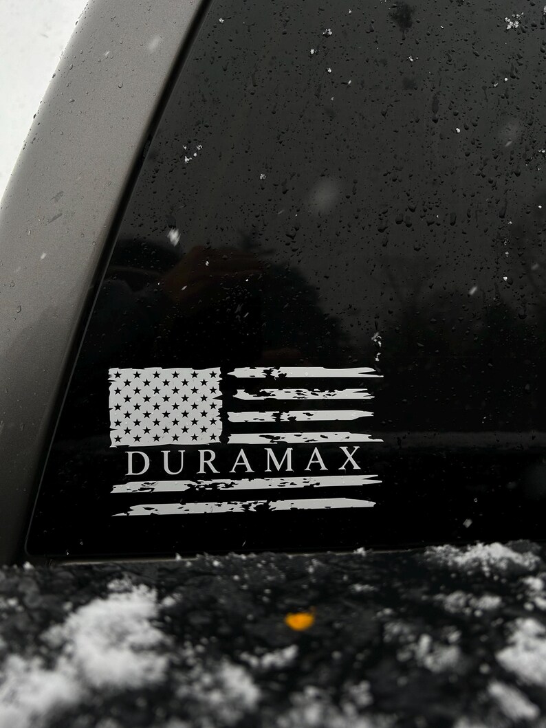 American Flag Duramax Sticker - Etsy
