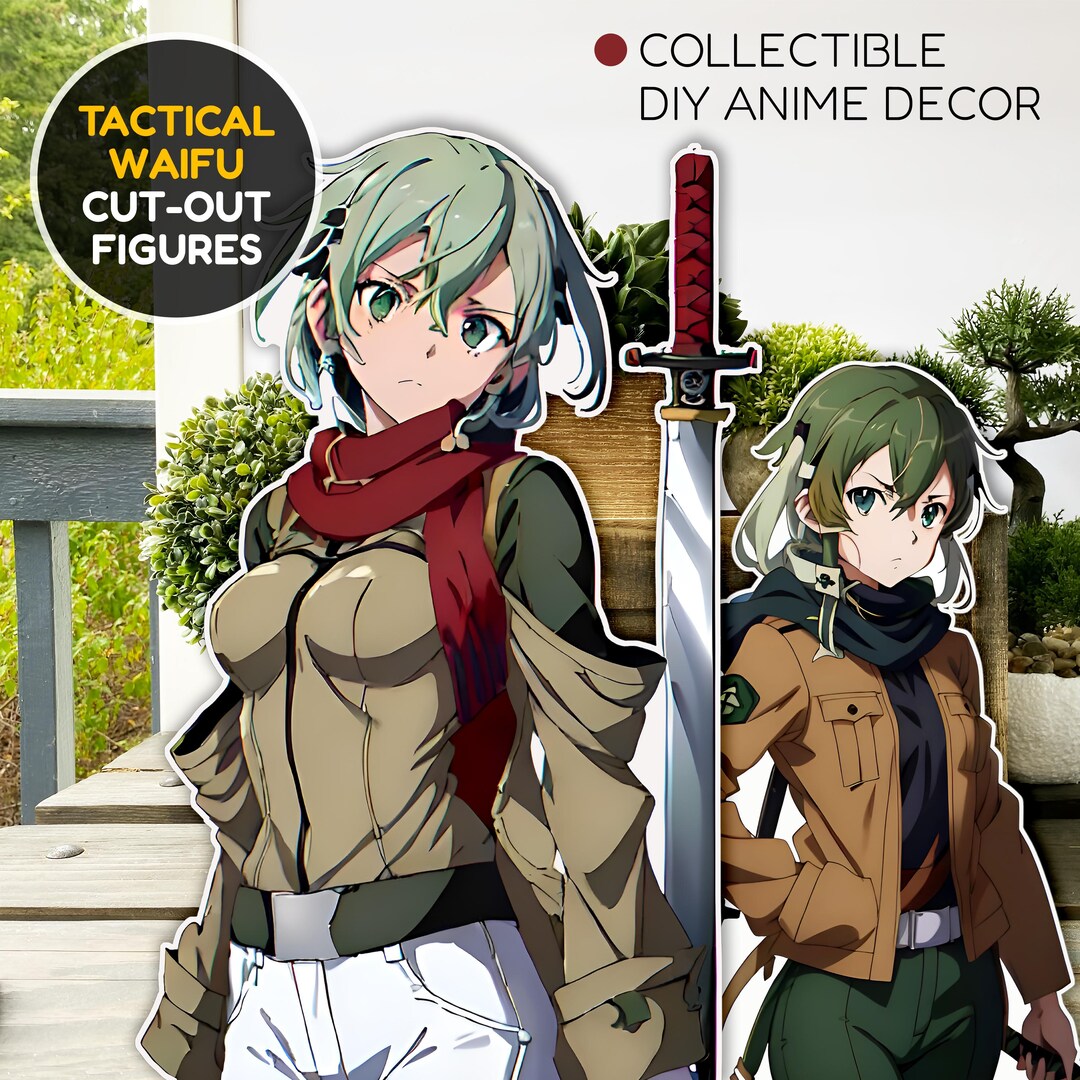 Anime Figure, Tactical Waifu Printable Anime Standee Figures, Waifu ...