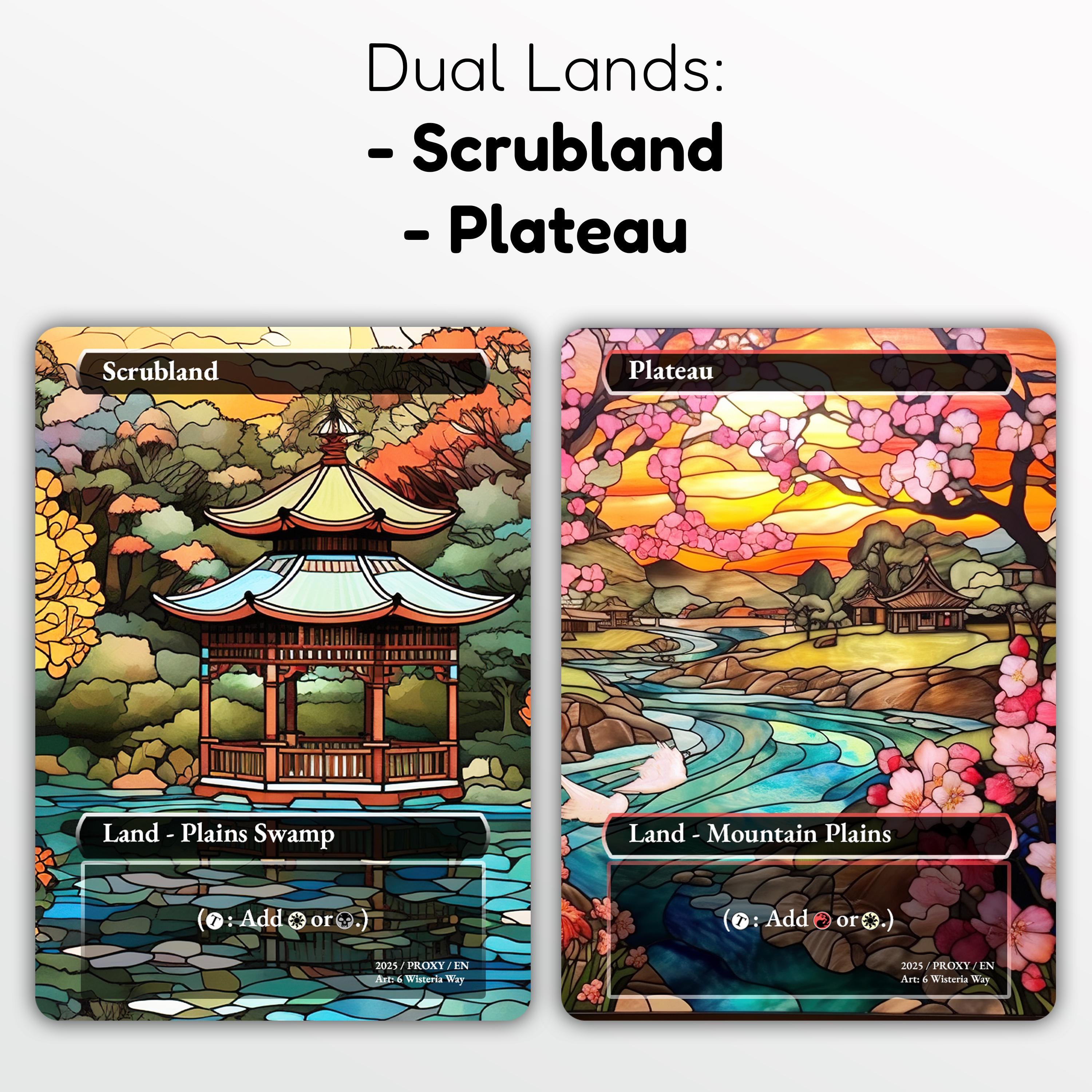 Japanese Dual Lands Cards, Printable MTG Proxy Dual Lands, MTG Dual ...