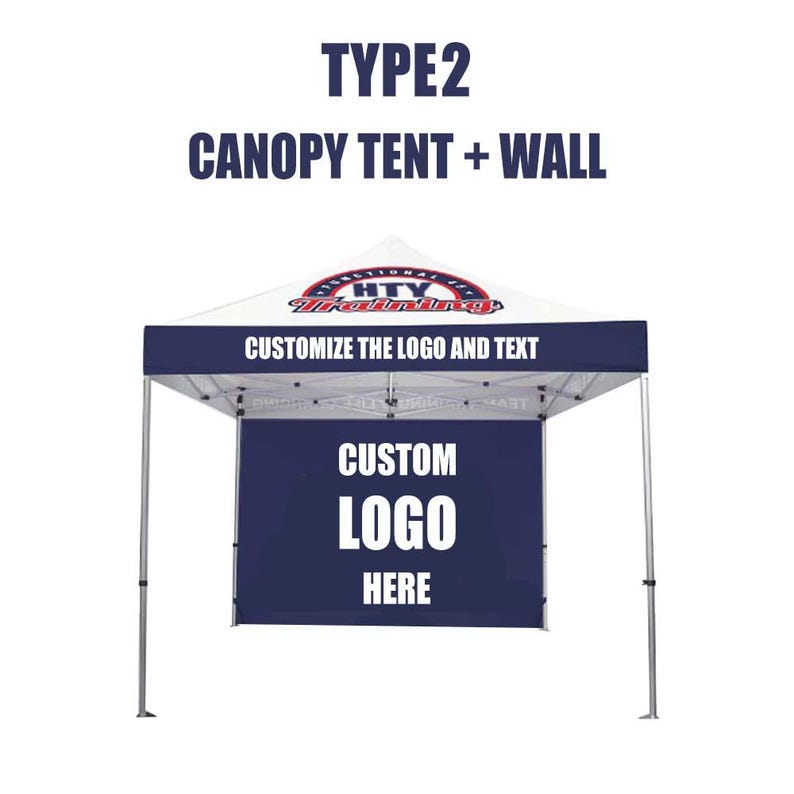 Custom Company Logo Canopy Business Advertising Event Tent 10x10 10x15 ...