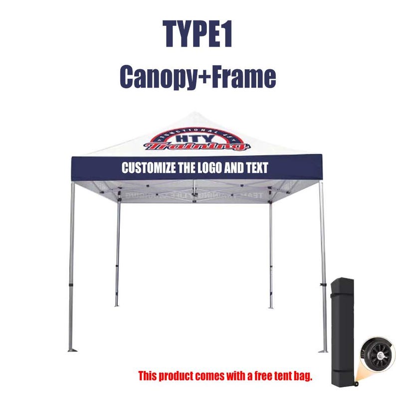 Custom Canopy Tent With Logo 10x10 • 10x15 • 10x20 Pop up Tent Outdoor ...