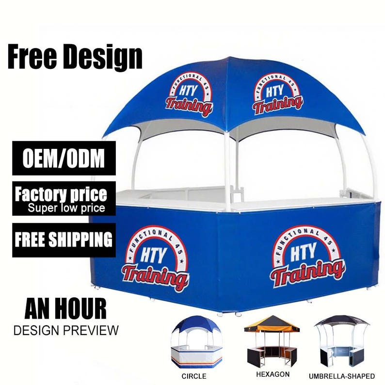Custom 10'x10' Promotional Booth Dome Event Tent – Waterproof, Summer ...
