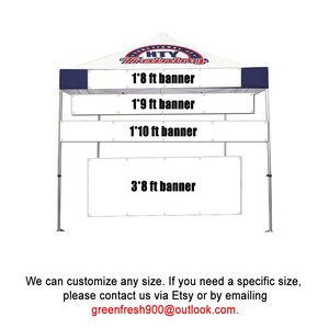 Custom Tent Banner / Trade Show / Event / Canopy Vinyl Banner - Banner ...