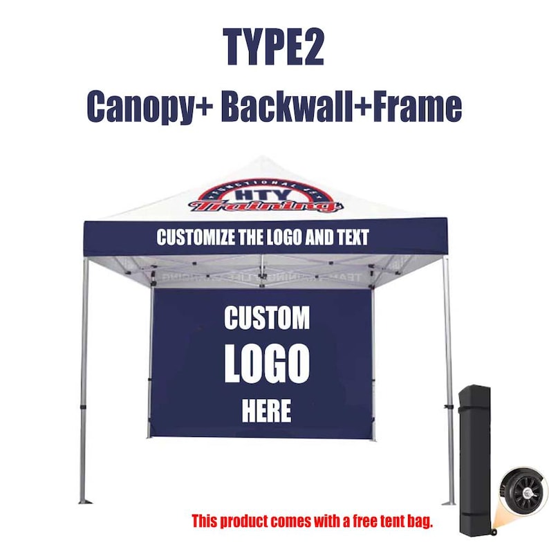 Custom Canopy 10x10 Canopy Tent With Logo Personalized Trade Show Tents ...