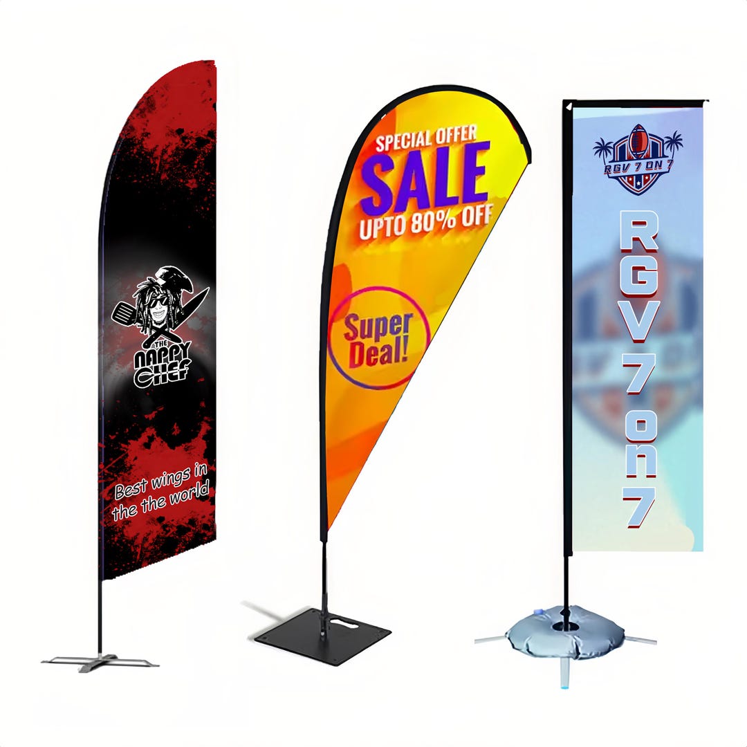 Custom Feather Flags Indoor Outdoor Commercial Advertising Banners ...