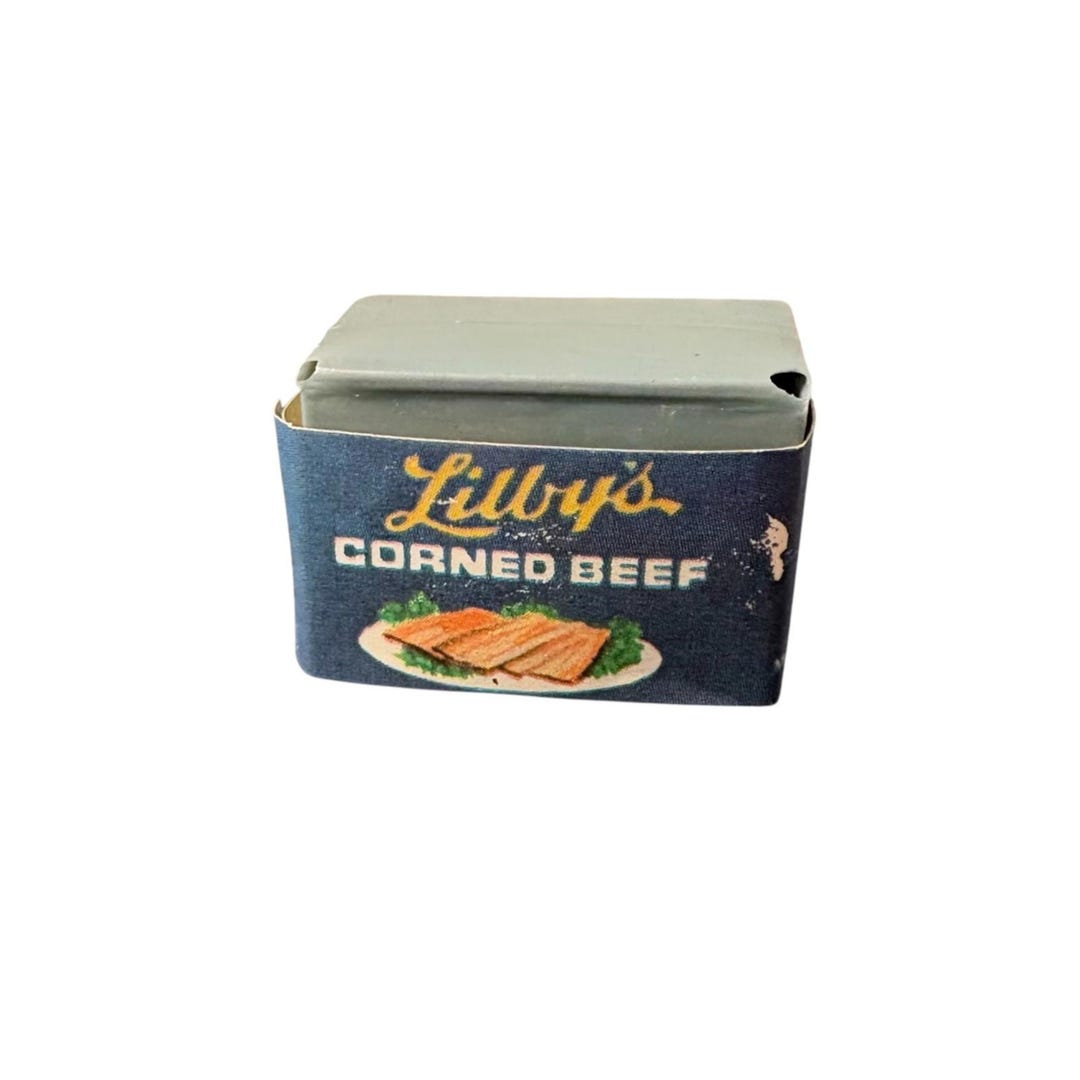 Vintage 1970s Dollhouse Barbie Size Lilly’s Corned Beef Can 1:6 ...