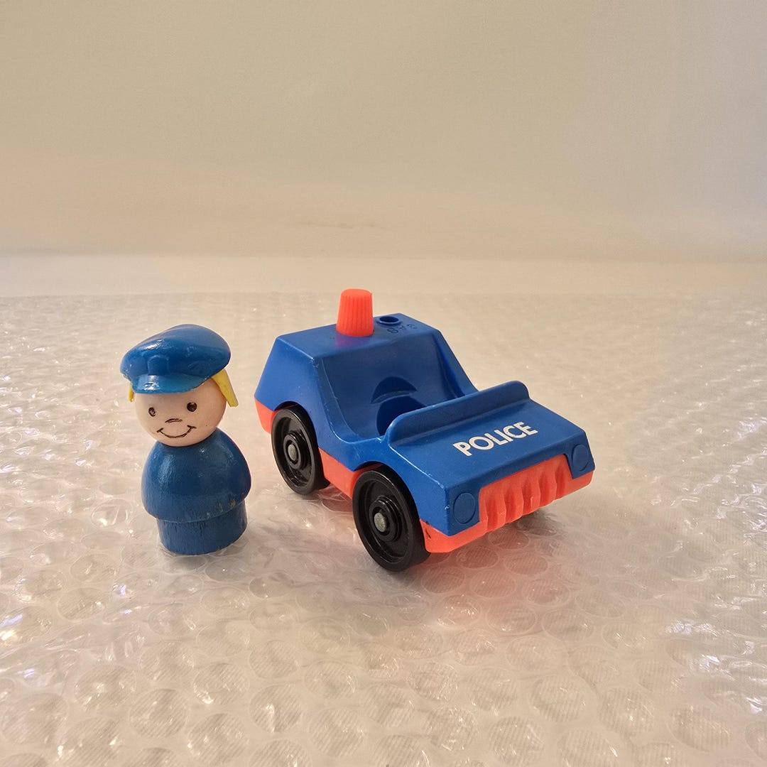 Fisher Price Little People Police Car and Policeman - Etsy