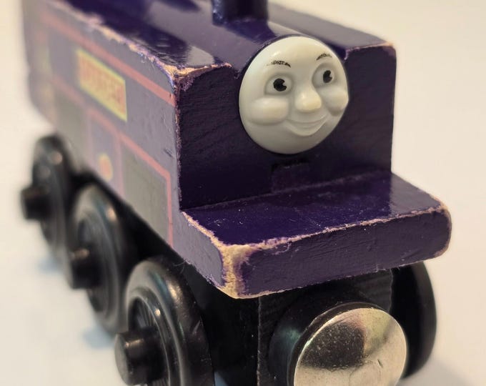 Thomas the Train Wooden Railway Culdee 4 Engine, Rare, Double-faced ...
