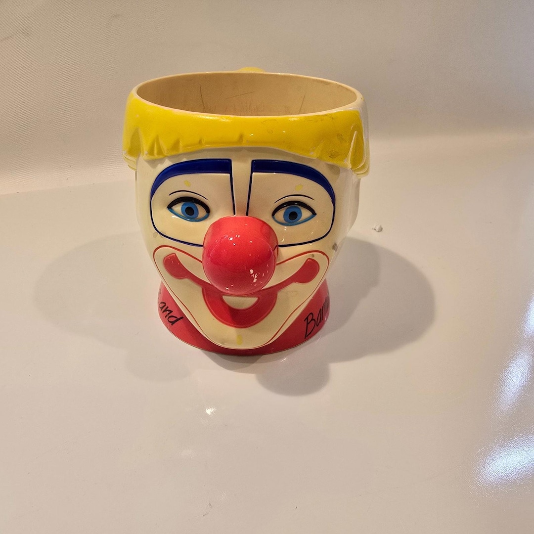 Ringling Bros Barnum & Bailey Circus Blonde Haired Clown Plastic Cup ...