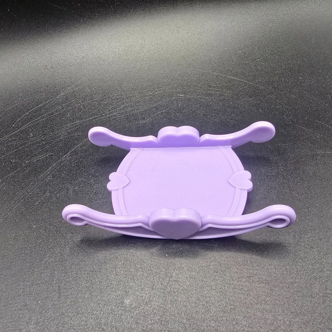 Vtg My Little Pony G1 Lullabye Nursery Rocking Cradle Base Purple ...