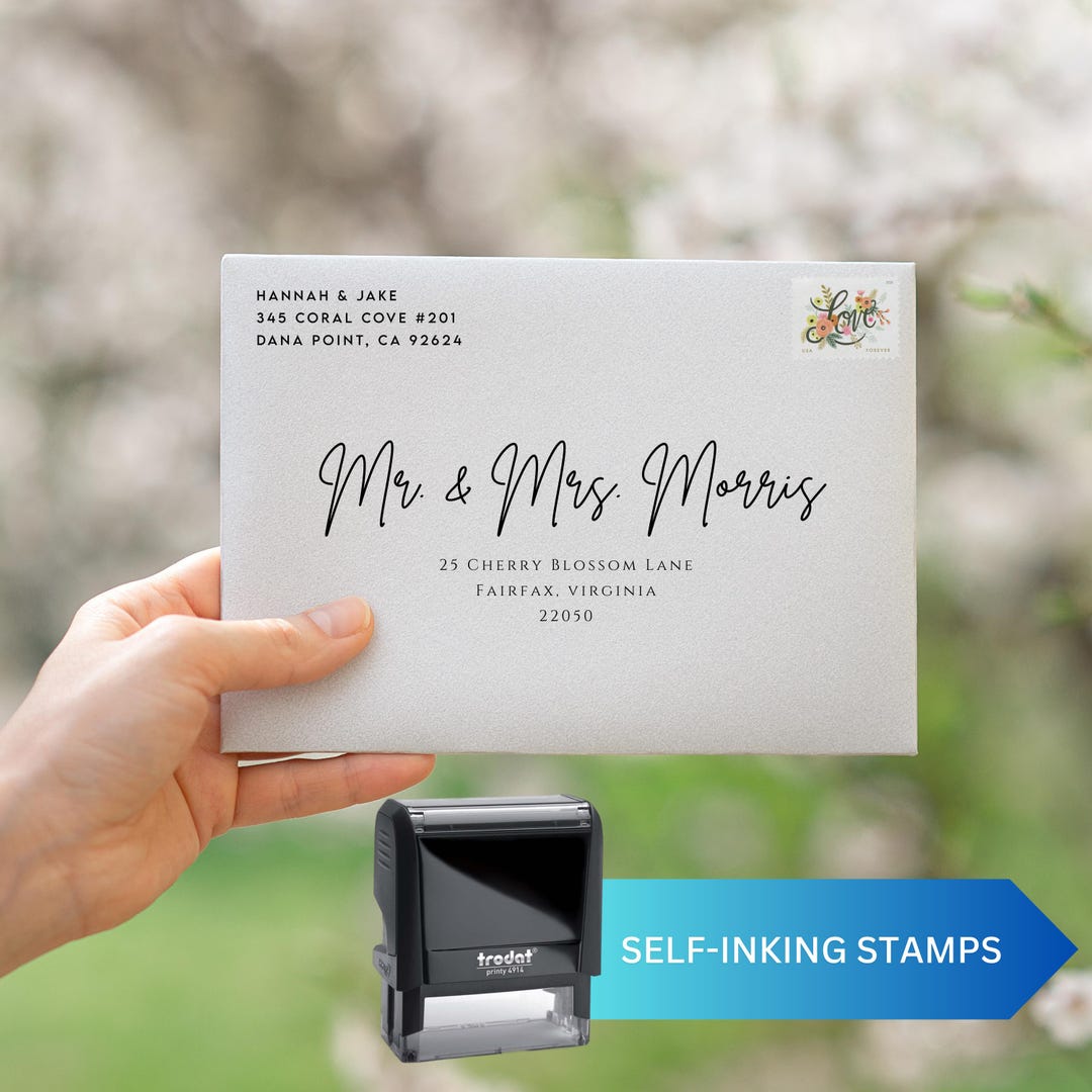 Wedding Stamper, Stampers, Wedding Stamp, Address Labels, Label ...