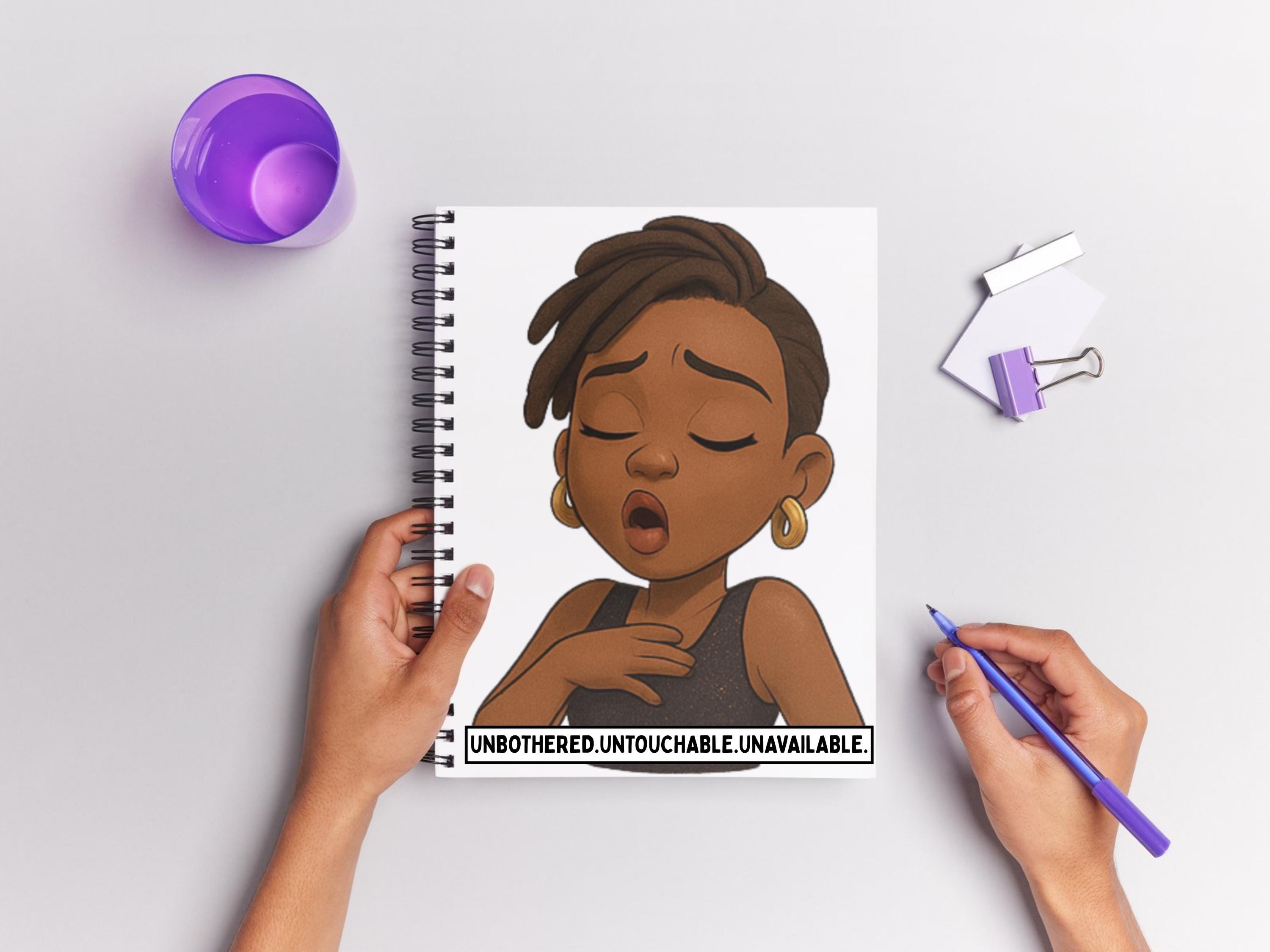 Black Girl Mood Clip Art – 9 PNG Expressions | African American ...