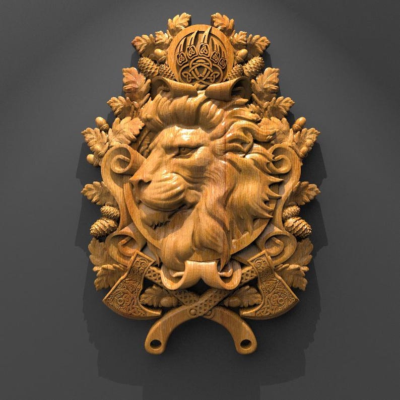 Lion Cnc Relief File, Stl File for Cnc Router - Instant Download ...