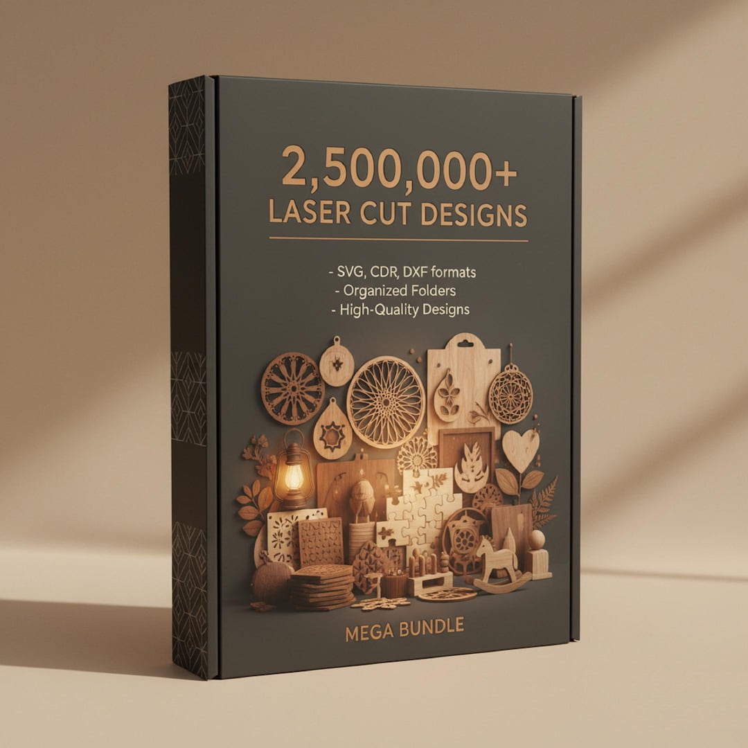 Laser Cut Mega Bundle | 2,500,000+ Designs for Diode CO2 and Fiber ...