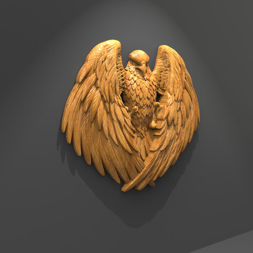 Eagle Cnc Relief File, Stl File for Cnc Router | Cnc Operator Approved ...