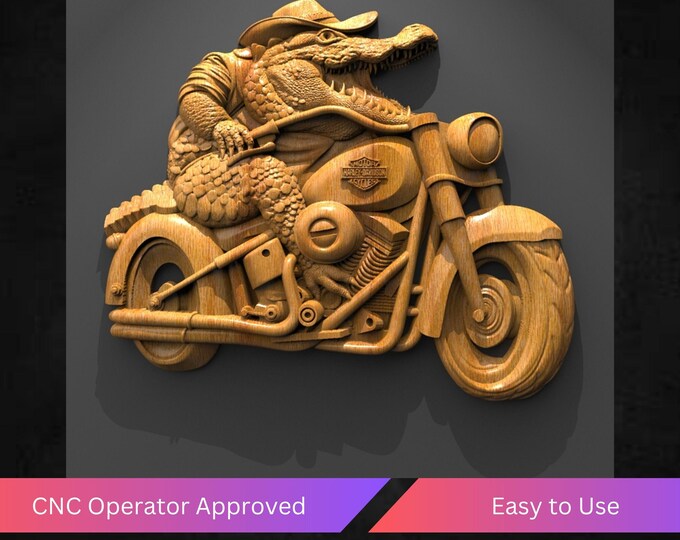 Gator Head - 3D STL Model for CNC/3D Printing - Animal Wildlife ...