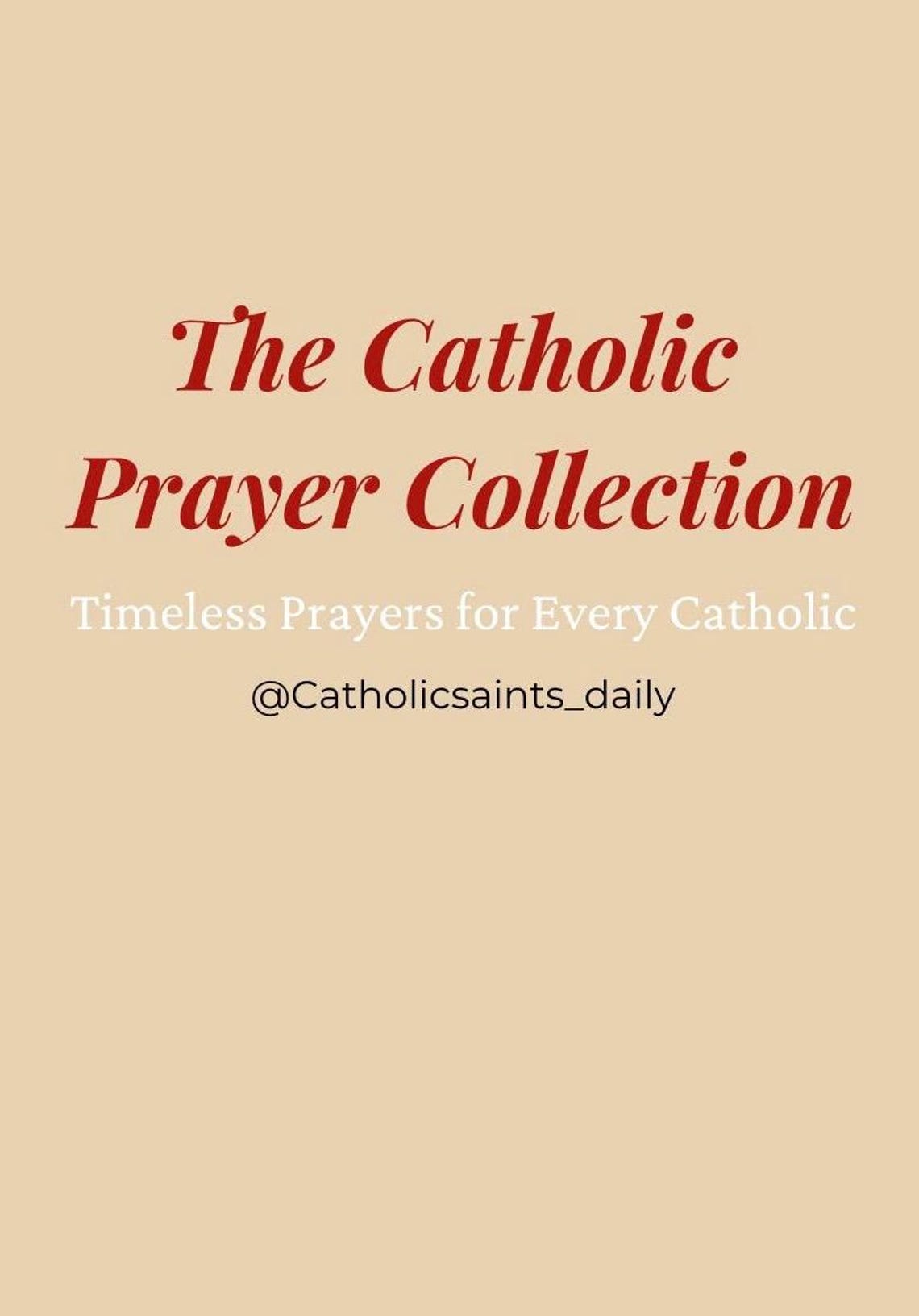 Catholic Prayer Book PDF | Traditional Prayers, Novenas & Daily ...