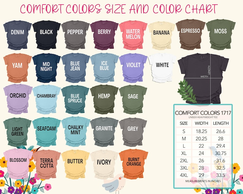 Comfort Colors Kindness Bloom T-shirt, Retro Floral Tee - Etsy