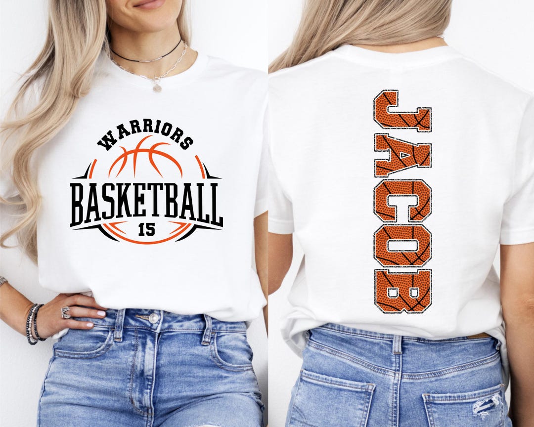 Personalized Basketball Name Number Mascot Shirt, School Spirit Shirt ...
