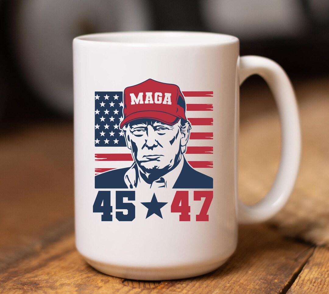 Trump Mug, Trump Shooting, Trump Coffee Mug, Donald Trump, Trump 2025 ...