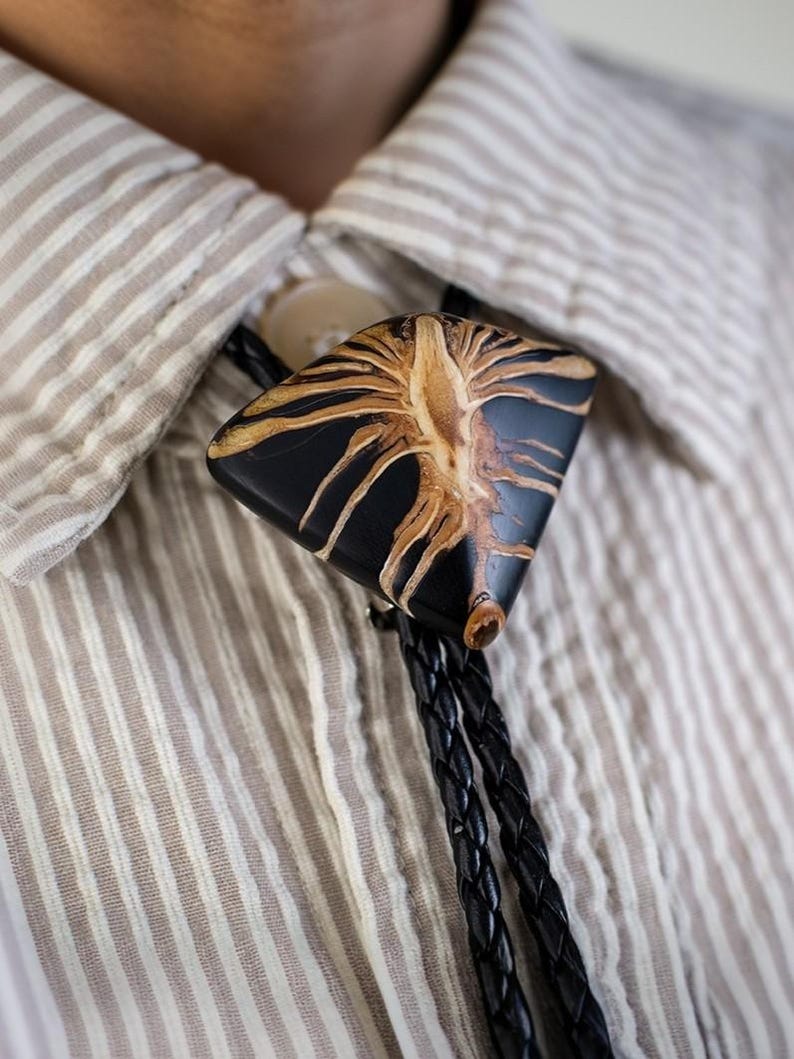 Original Western Cowboy Wedding Bolo Tie , Unique Handmade Bolo Cowboy ...