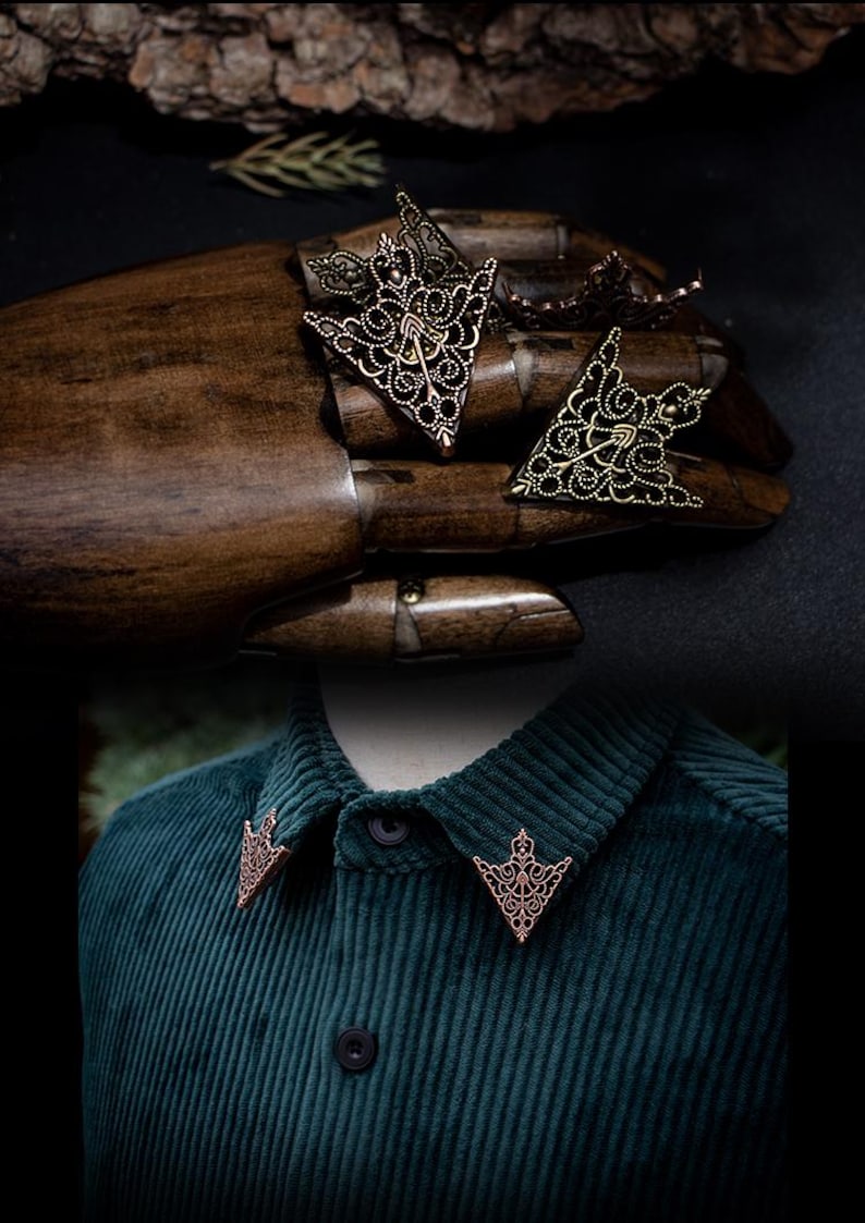Western Collar Tips Triangle Shirt Pins, Vintage Collar Pins, Collar ...