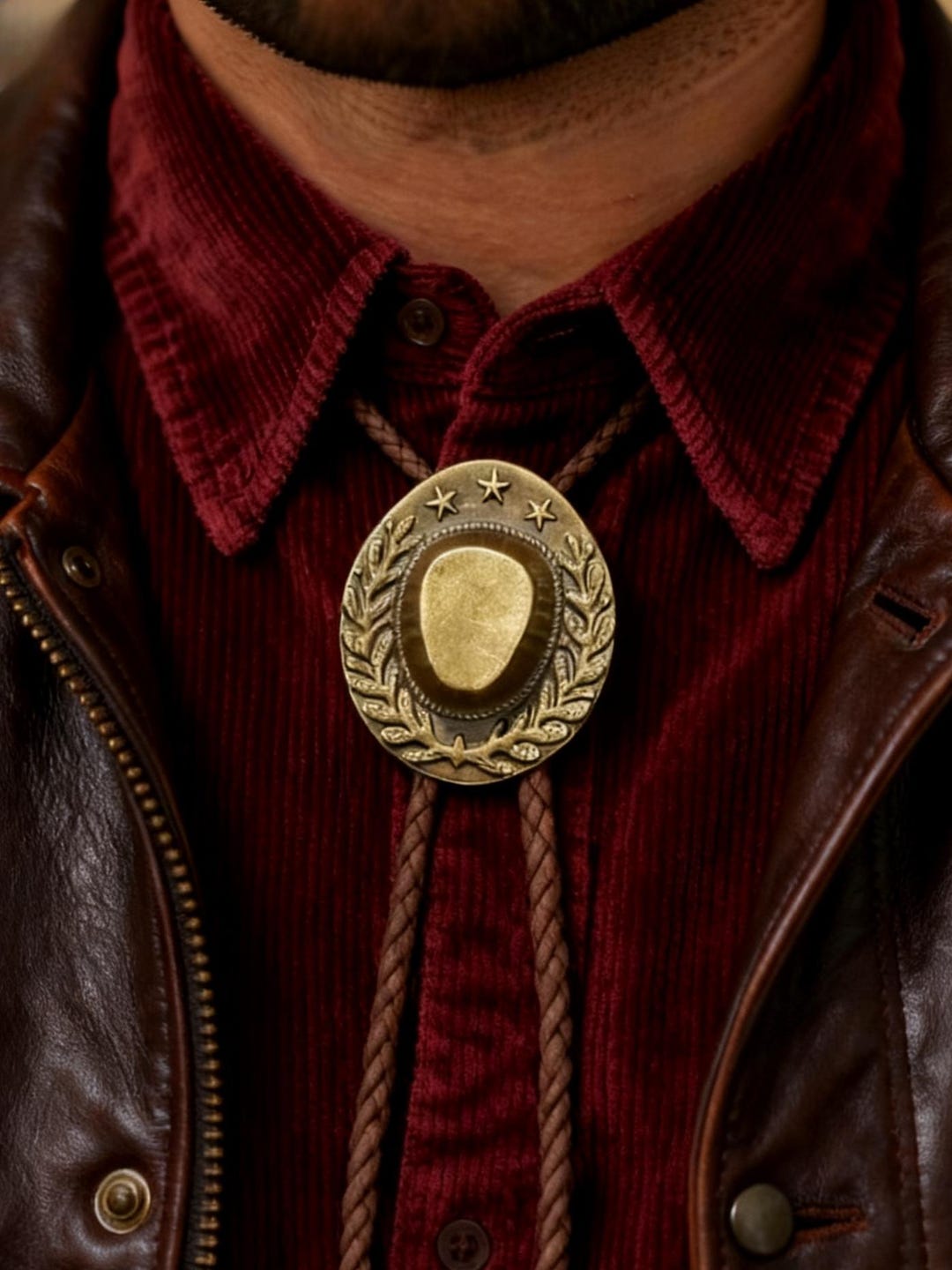 Western Cowboy Hat Bolo Tie, Western Cowboy Wedding Necktie for Groom ...