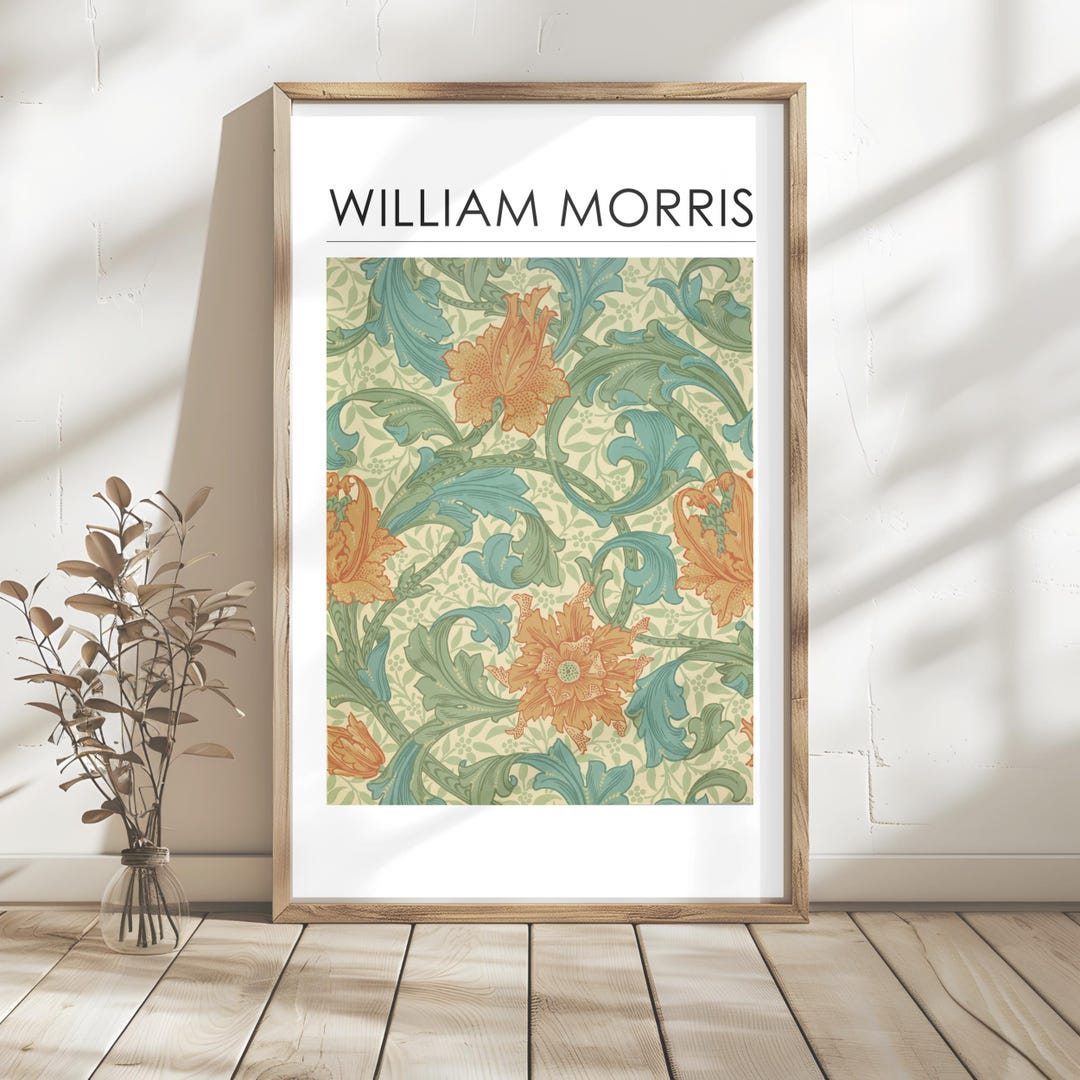 William Morris, Single Stem. Illustration, Instant Digital Download ...