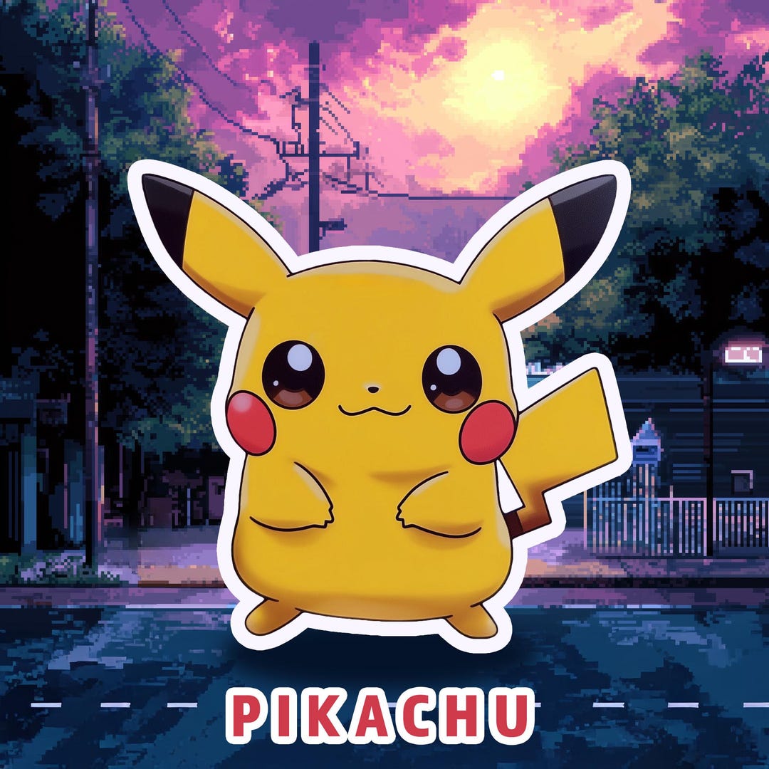 Pikachu Clipart, Pokemon Sticker, Transparent PNG (digital Download) - Etsy